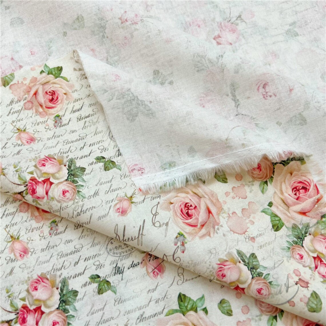 Beautiful Fabric Vintage Floral Fabric Flower Fabric Cotton Fabric by ...