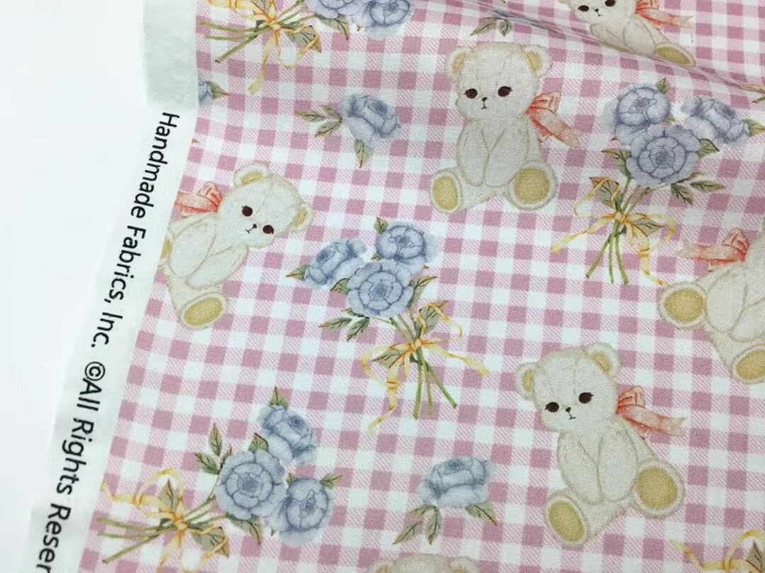 Vintage Retro Cute Fabric Cotton Fabric Animal Toy Fabric by Half Yard ...