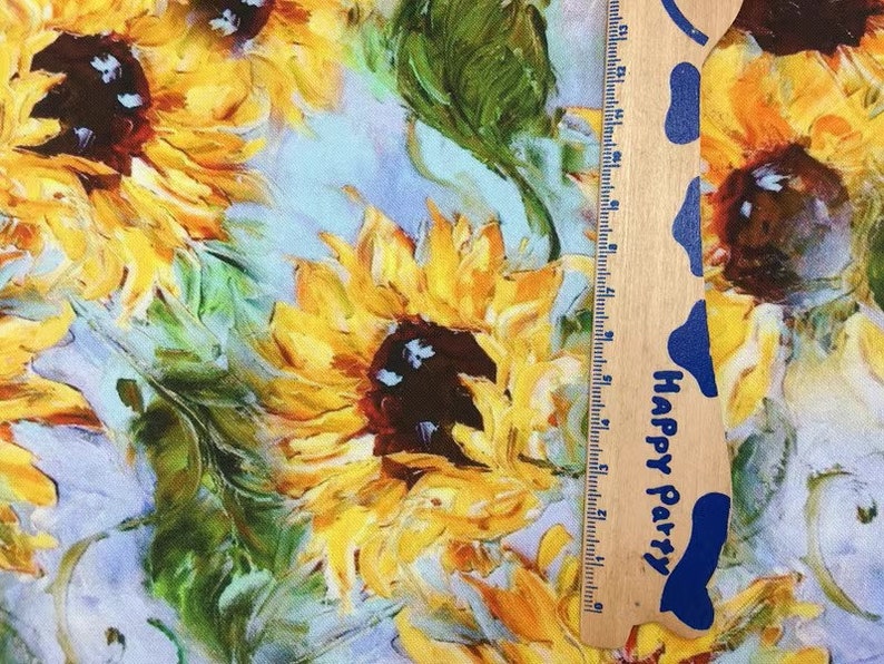 Summer Flower Fabric Floral Fabric Flowers Fabric Sunflower Fabrics by ...