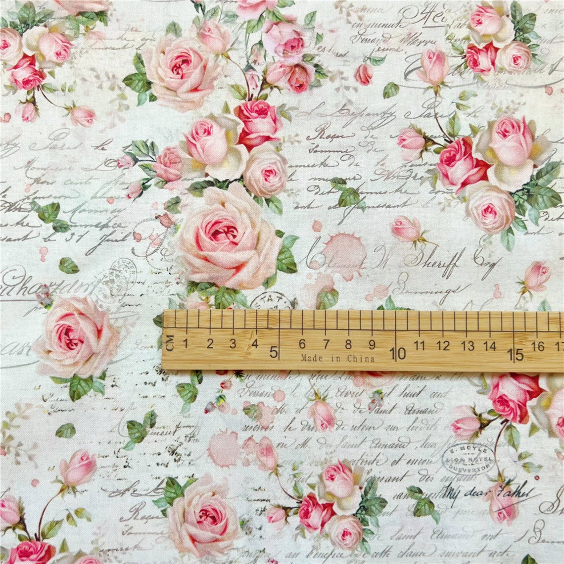 Beautiful Fabric Vintage Floral Fabric Flower Fabric Cotton Fabric by ...