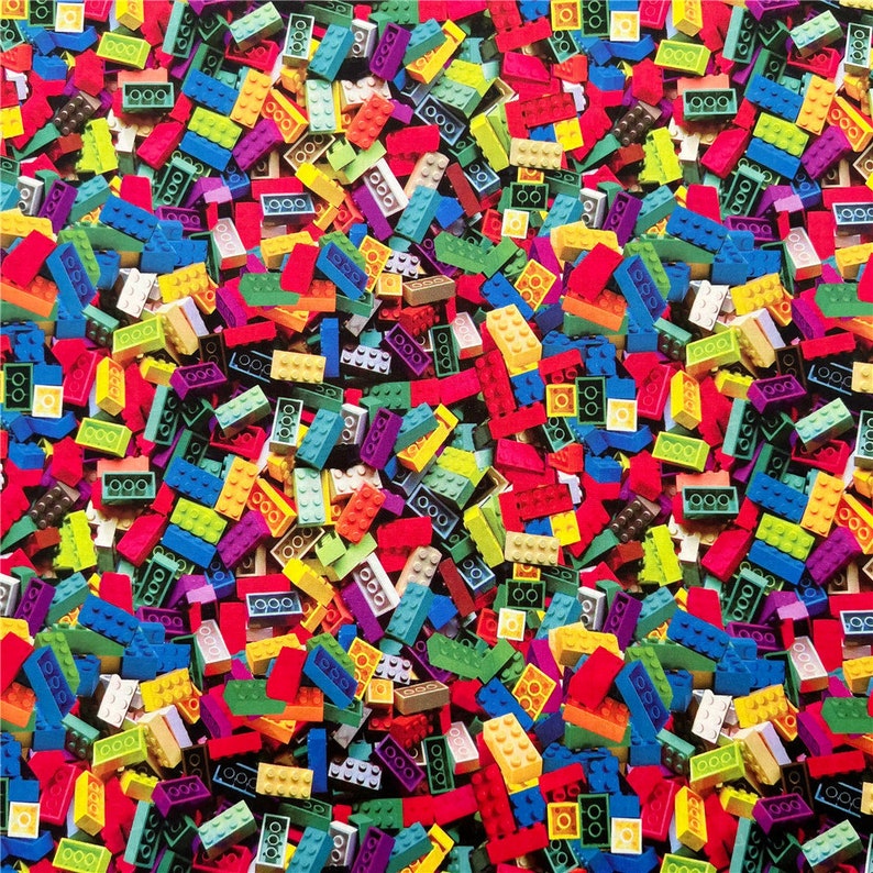 Beautiful Fabric Building Block Fabric Toy Bricks Fabric Cotton Fabric ...