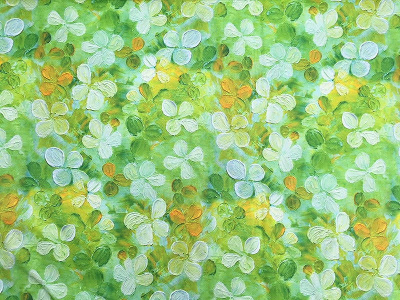 Beautiful Flower Fabric Floral Fabric Flowers Cotton Fabric Fabrics by ...