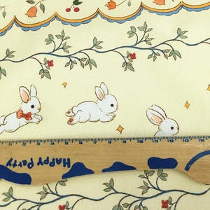 Cute Fabric Rabbit Fabric Animal Fabric 100%cotton Fabric by Half Yard ...