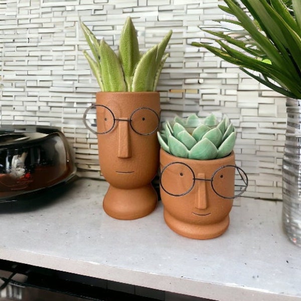 Face Planter With Glasses - Etsy