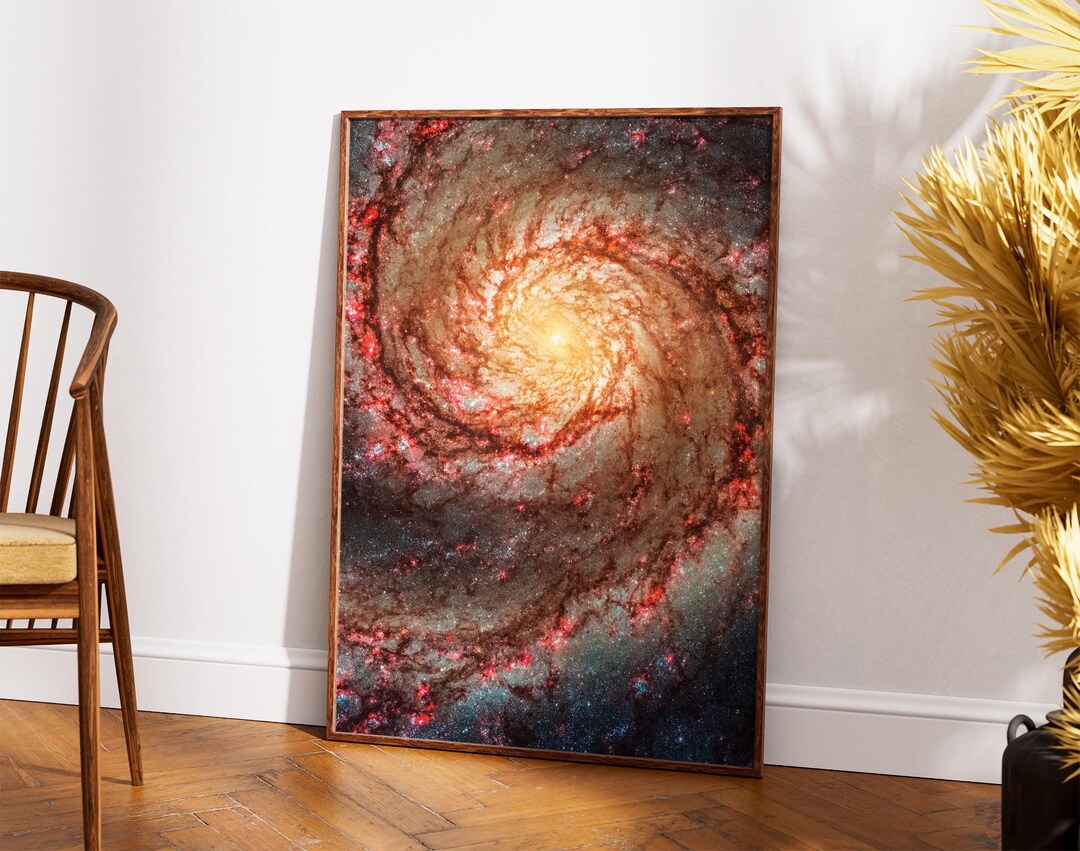 Whirlpool Galaxy M51 by Hubble Space Telescope | NASA Poster | Modern ...