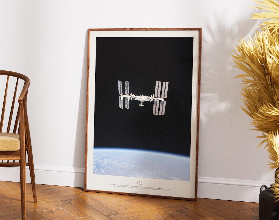 Iconic Photo of ISS International Space Station | ISS Poster With Story ...