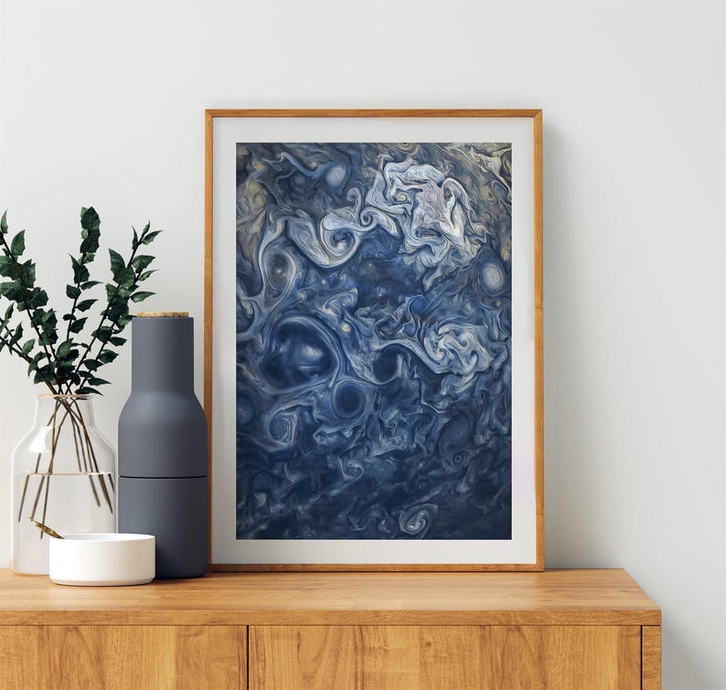 Jupiter Storms Print: Abstract Space Photography, NASA Juno Mission - Etsy