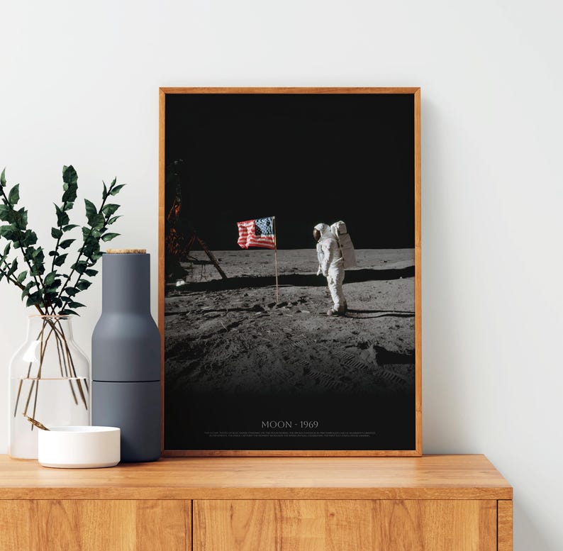 Iconic 1969 NASA Apollo 11 Moon Landing Poster - Etsy