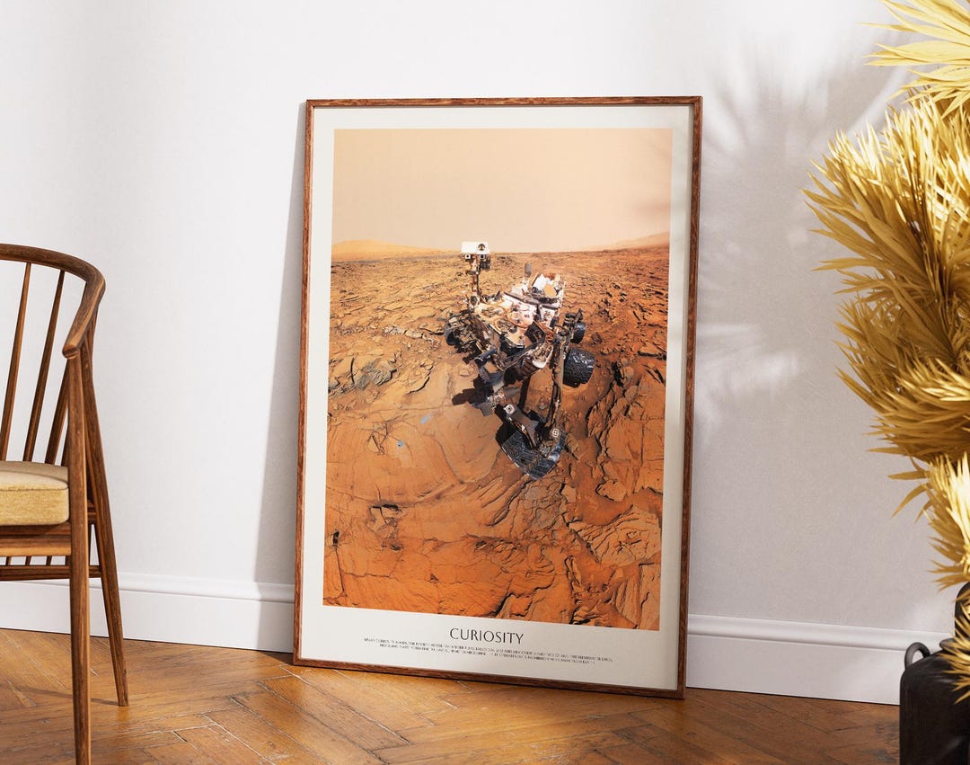 Mars Curiosity Rover Selfie Poster: Space Exploration Wall Art - Etsy