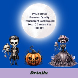 Cute Gothic Halloween Clipart Bundle Halloween Clipart PNG Halloween ...