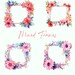 100 Blooms Floral Collection Watercolor Floral Clipart Floral Borders ...