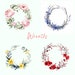 100 Blooms Floral Collection Watercolor Floral Clipart Floral Borders ...