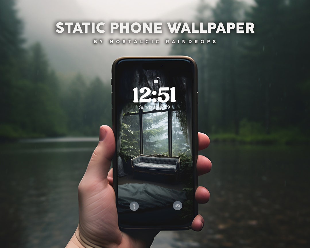 Nostalgic Raindrops 4K Static Phone Wallpaper #3 - Etsy