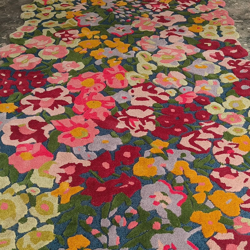 Floral Tufted Rug - Etsy