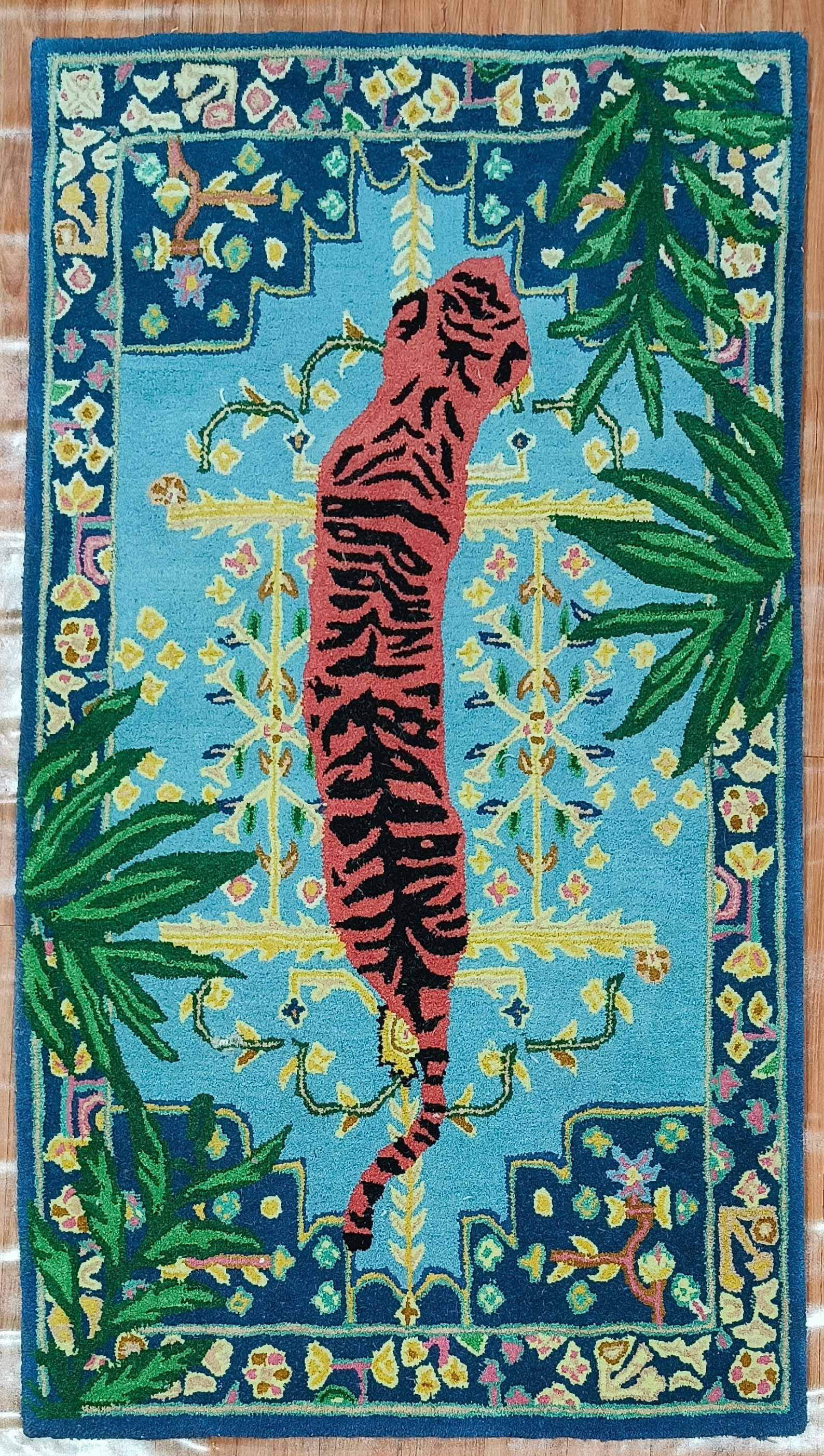 Bangal Tiger Handmade Tufted 100% Fine Wool Carpets and Rugs for Living ...