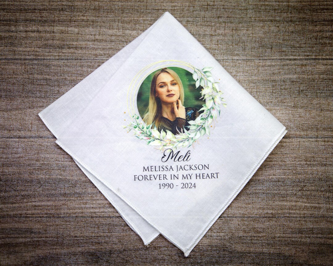 Forever in My Heart Remembrance Handkerchief - Personalized ...