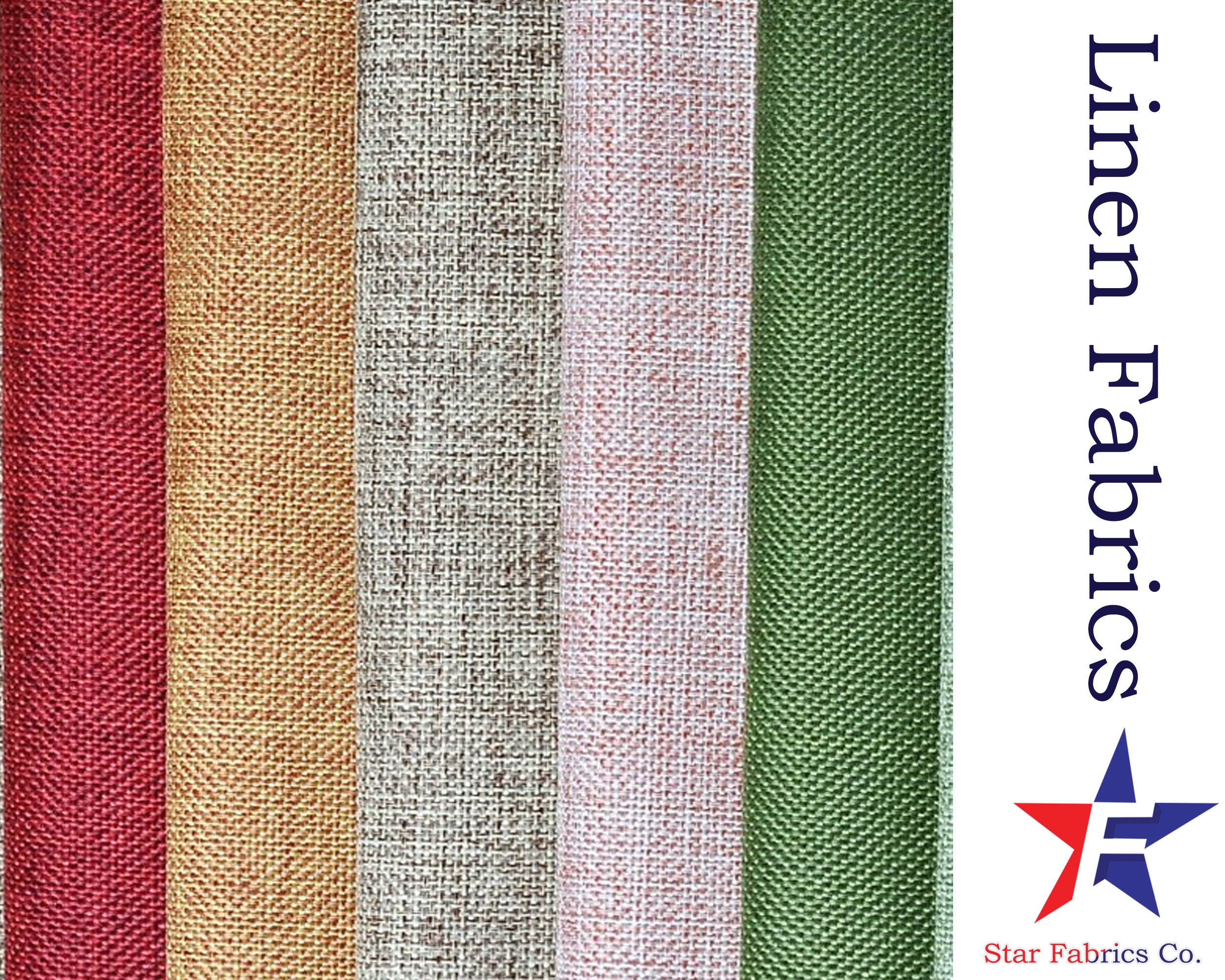 Pure Linen Soft Fabric by Yard, Linen Fabric by the Yard, Natural Linen ...