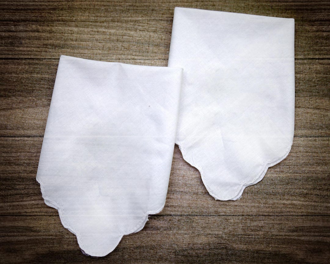 Cotton Blank Handkerchief - Perfect for Embroidery Design - White ...