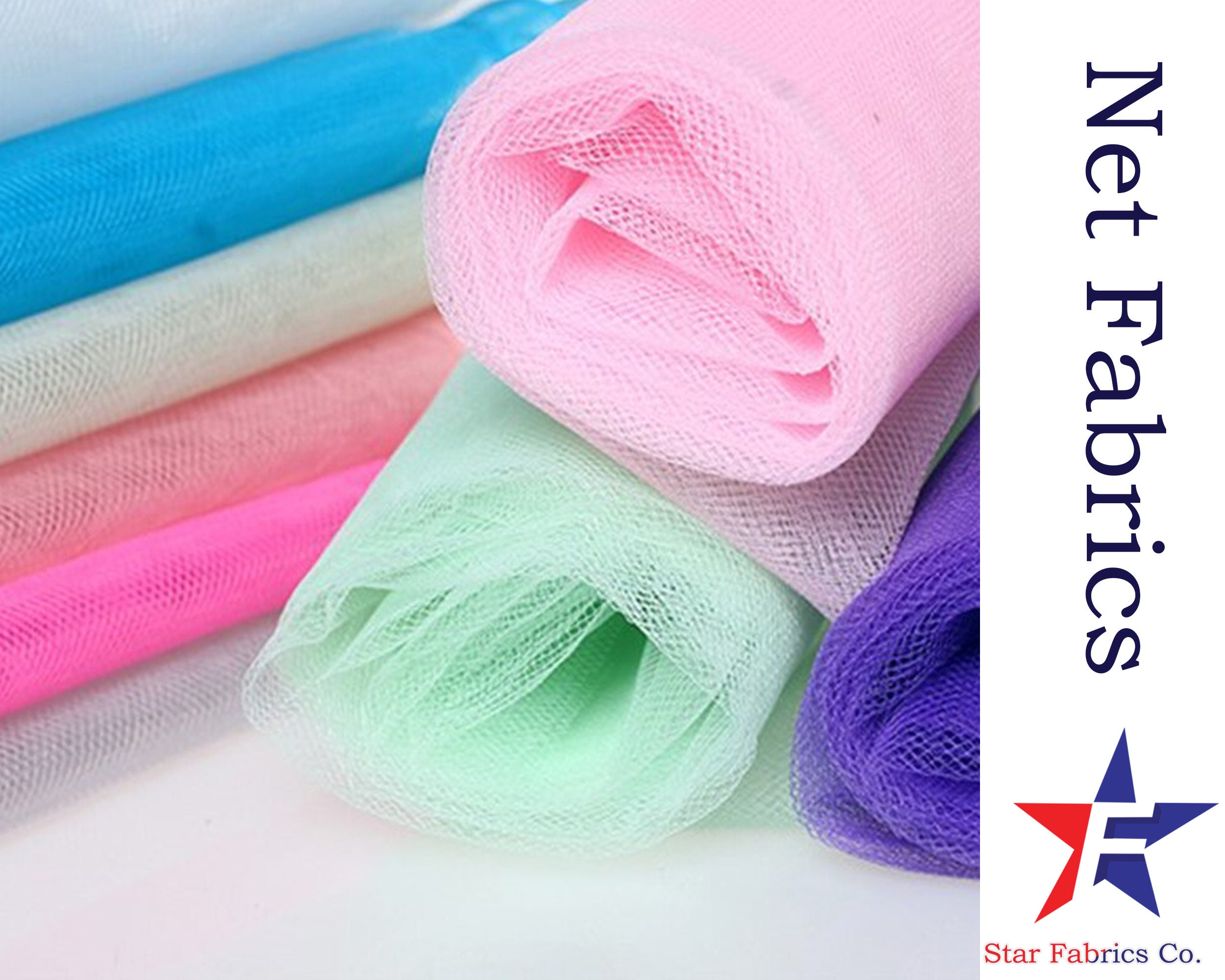 Net Fabric for Dance Gymnastics Gown, Power Mesh/net Fabric 4 Way ...