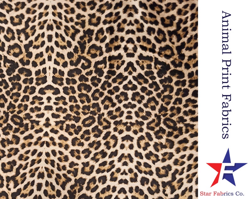 Animal Print Fabric by the Yard, Cheetah Print Fabric, Leopard Print ...