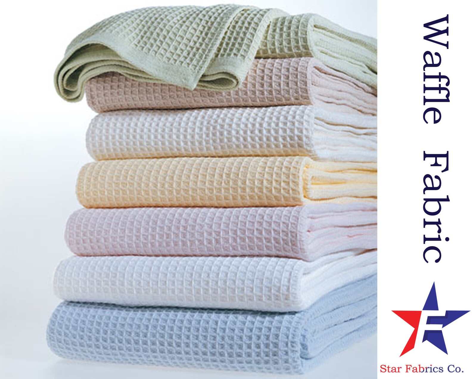 Waffle Knit Fabric | Fabric by the Yard | Sweater Fabric | Waffle ...