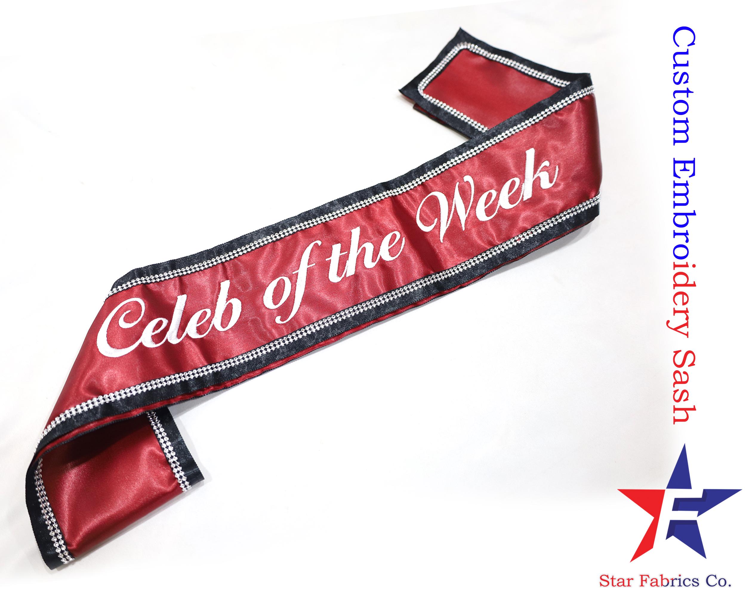 Personalized Embroidery Lace Sash Pageant Lace Sash Birthday Sash Lace ...