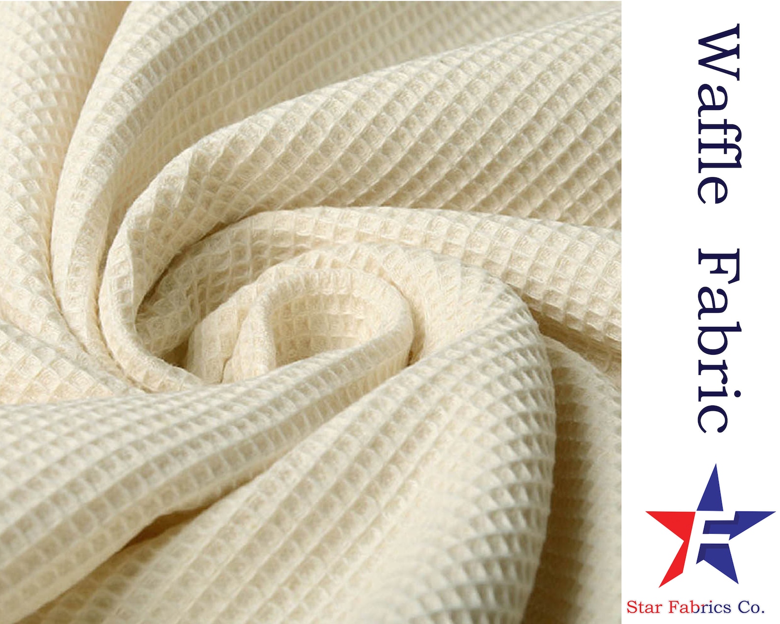 Waffle Knit Fabric Fabric by the Yard Sweater Fabric Waffle Polyester ...