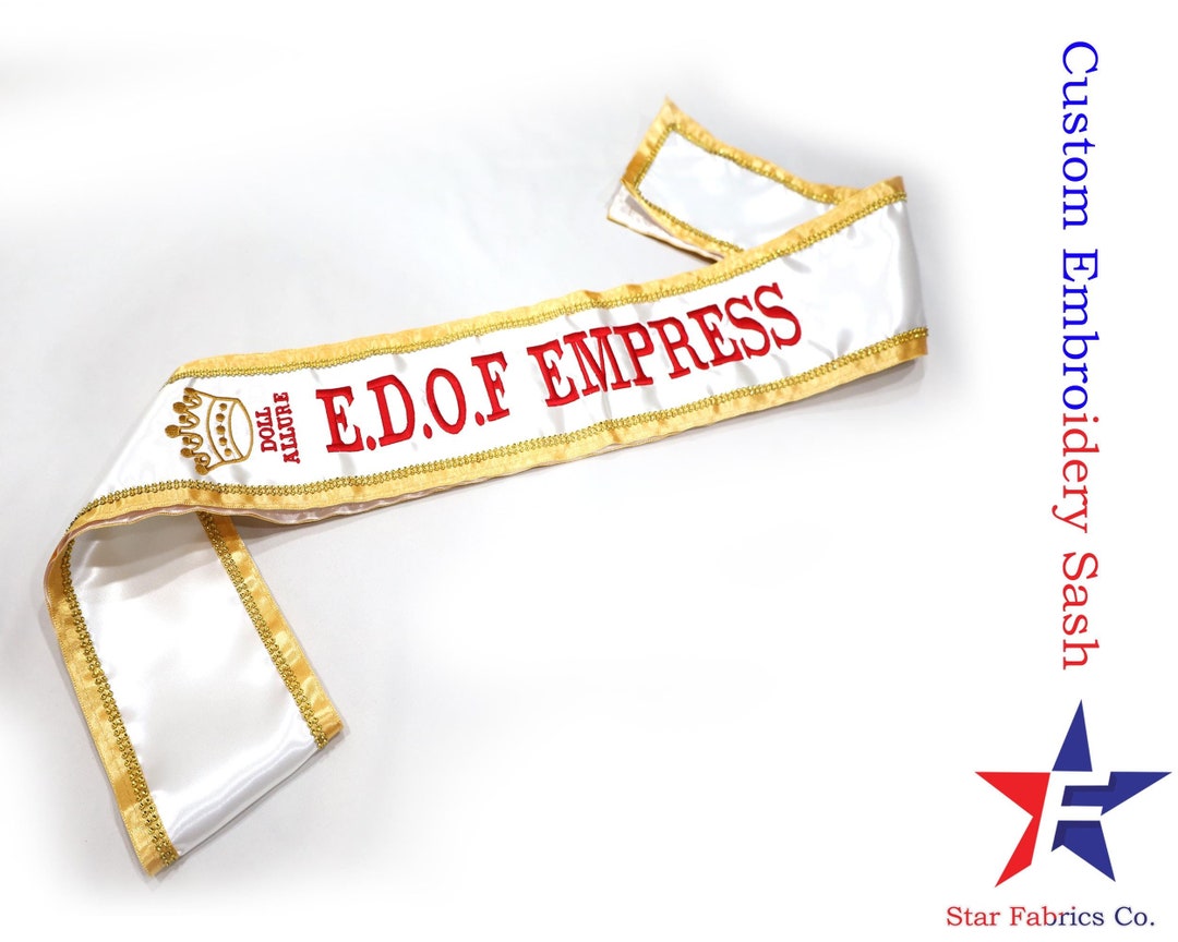 Pageant Lace Sash Customized Embroidery Lace Sash Lace Sash Customize ...