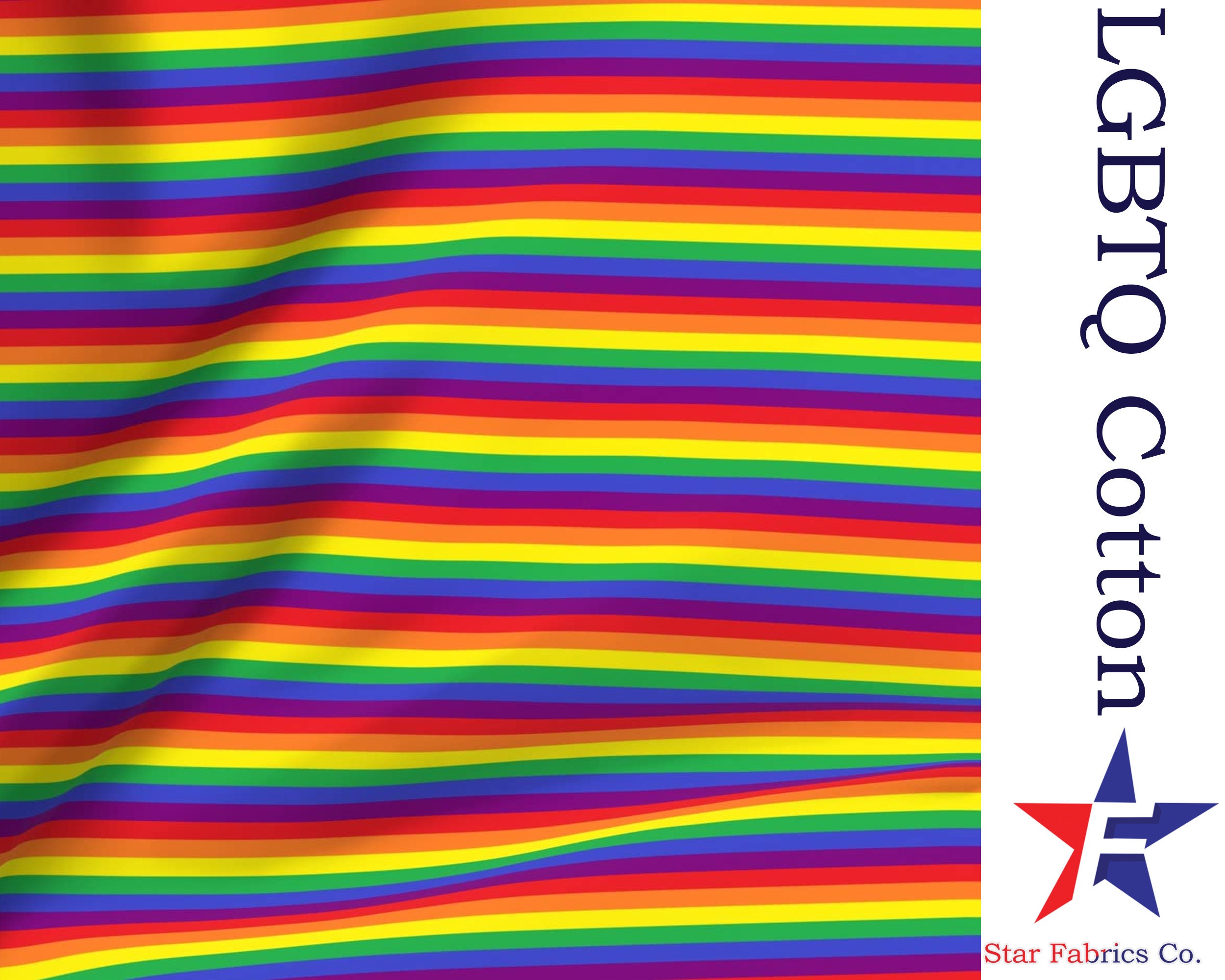 LGBTQ Cotton Fabric by the Yard Craft With Pride and Equality Multi ...