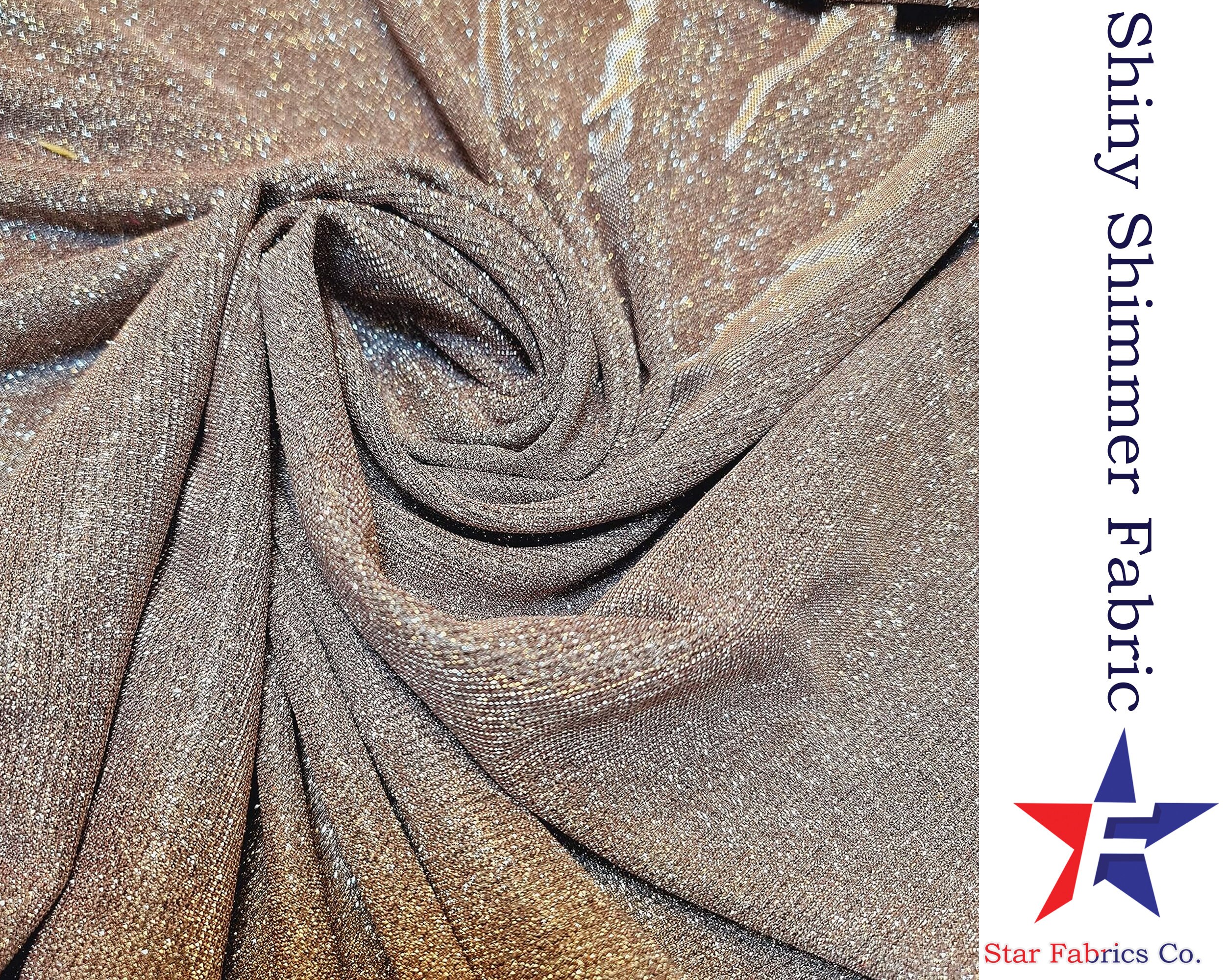 Glimmershiny Shimmer Fabric by the Yard Stretch Glitter Fabric Luxury ...