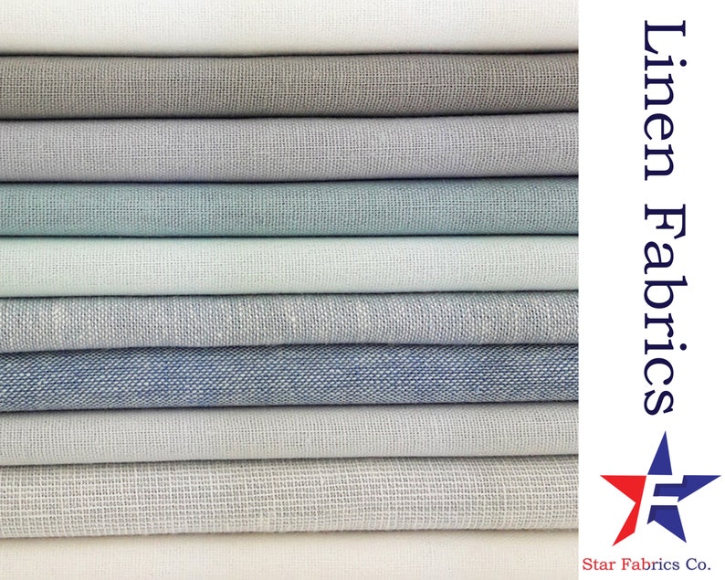 Pure Linen Soft Fabric by Yard, Linen Fabric by the Yard, Natural Linen ...