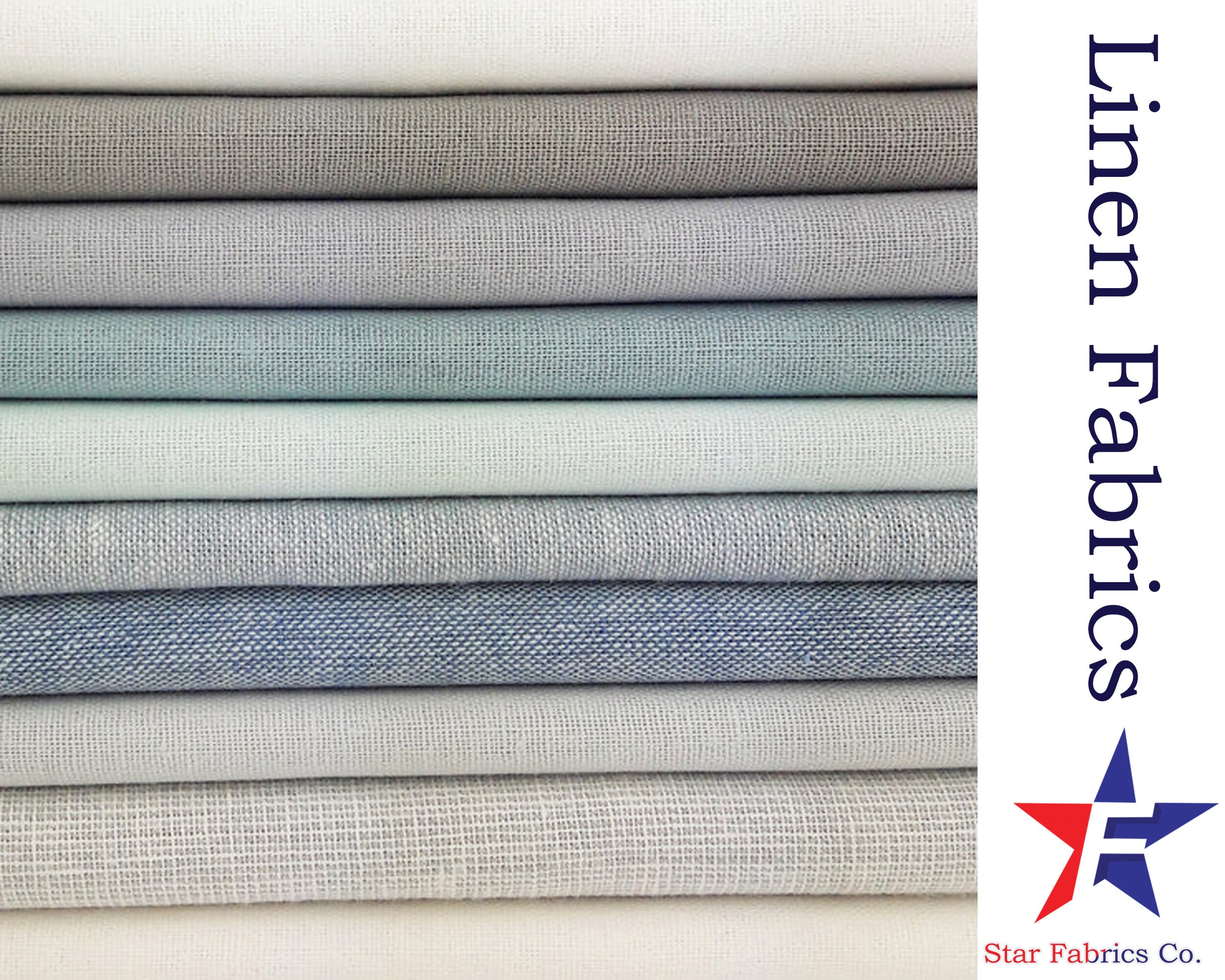 Pure Linen Soft Fabric by Yard, Linen Fabric by the Yard, Natural Linen ...