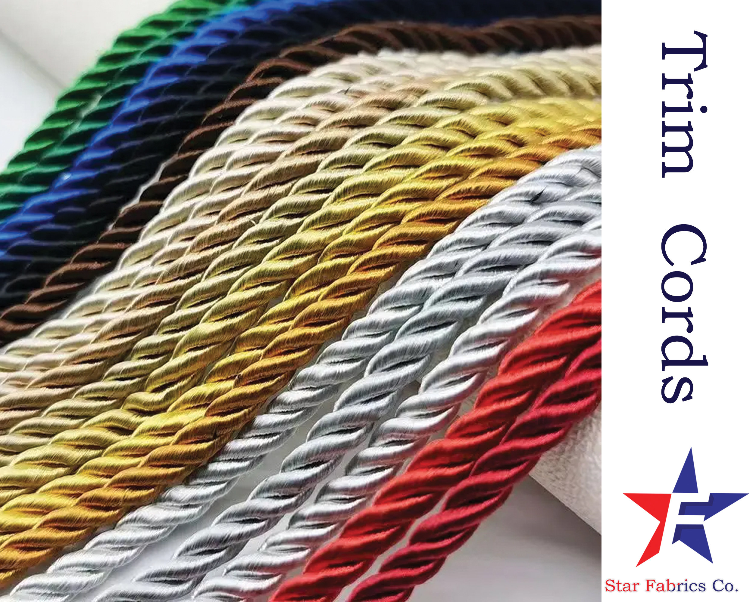 Trim Cords by the Yard Decorative Cord Trims - 24 Colors - Etsy