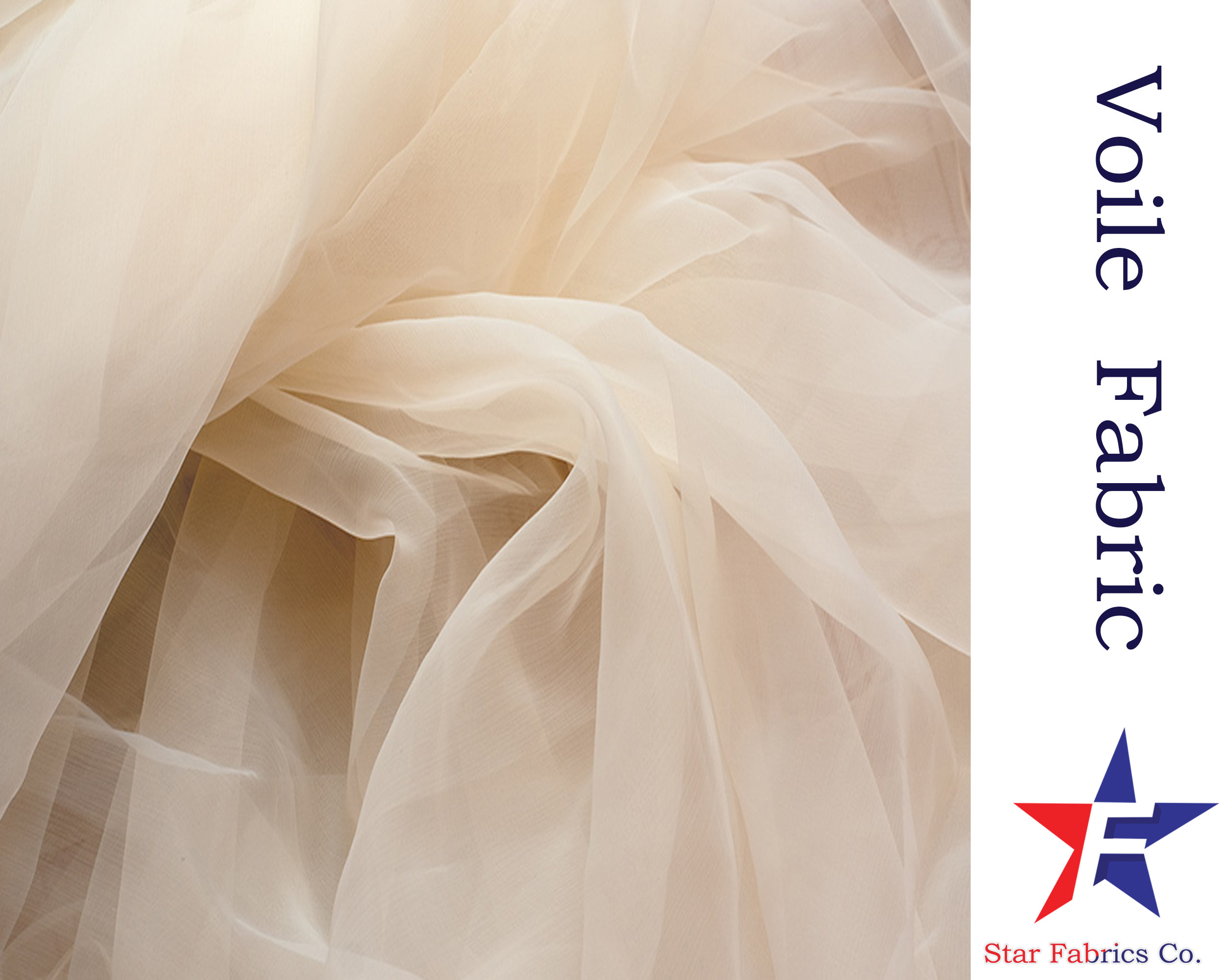 Voile Fabric by the Yard, 100% Cotton Voile Fabric Solid Pattern 56 ...