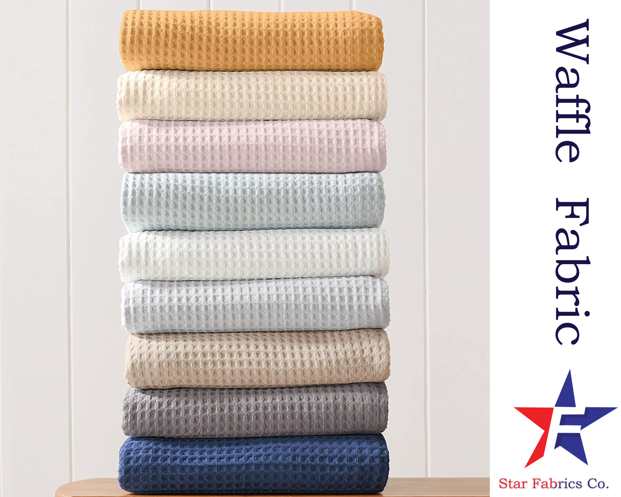 Waffle Knit Fabric | Fabric by the Yard | Sweater Fabric | Waffle ...