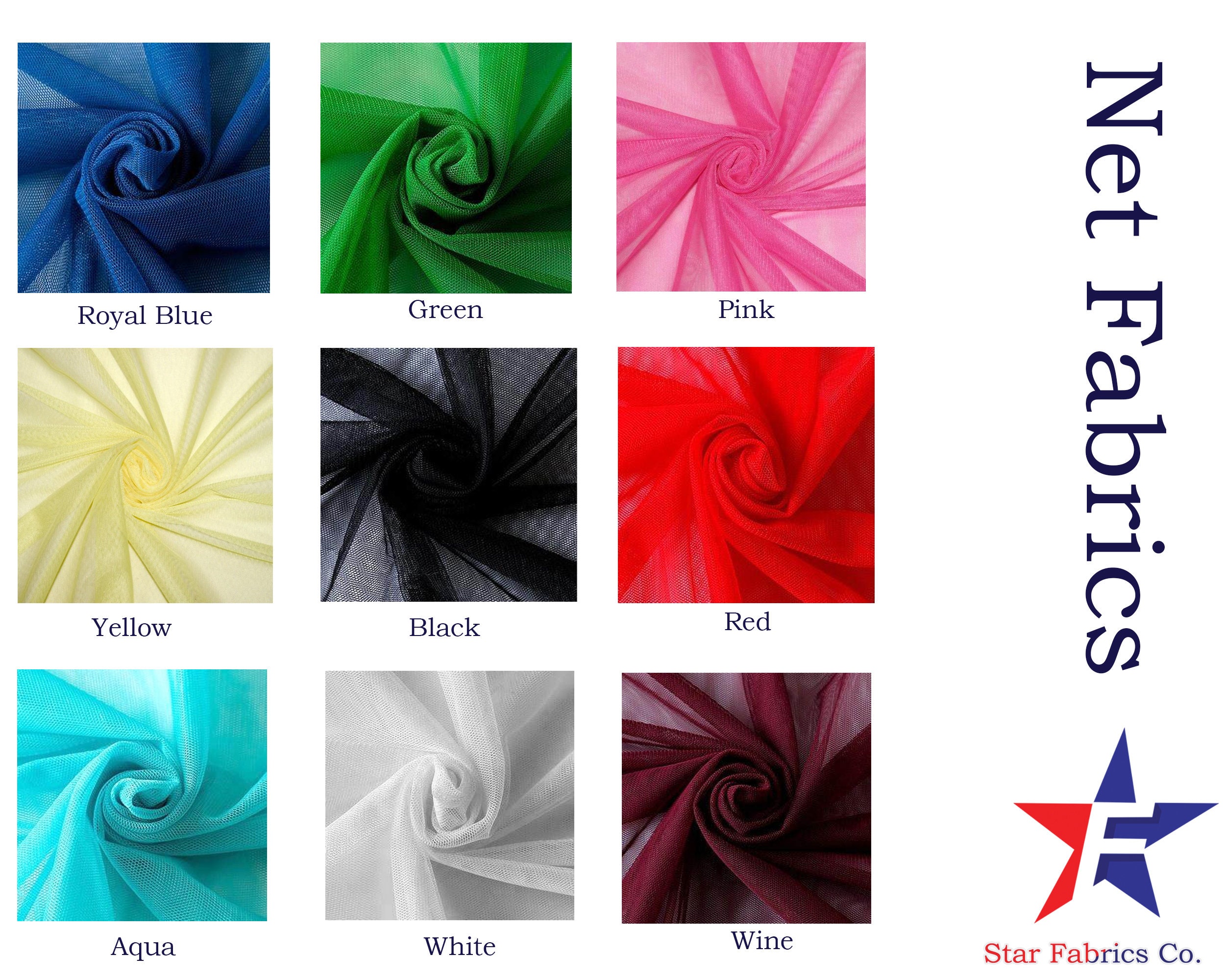 Net Fabric for Dance Gymnastics Gown, Power Mesh/net Fabric 4 Way ...