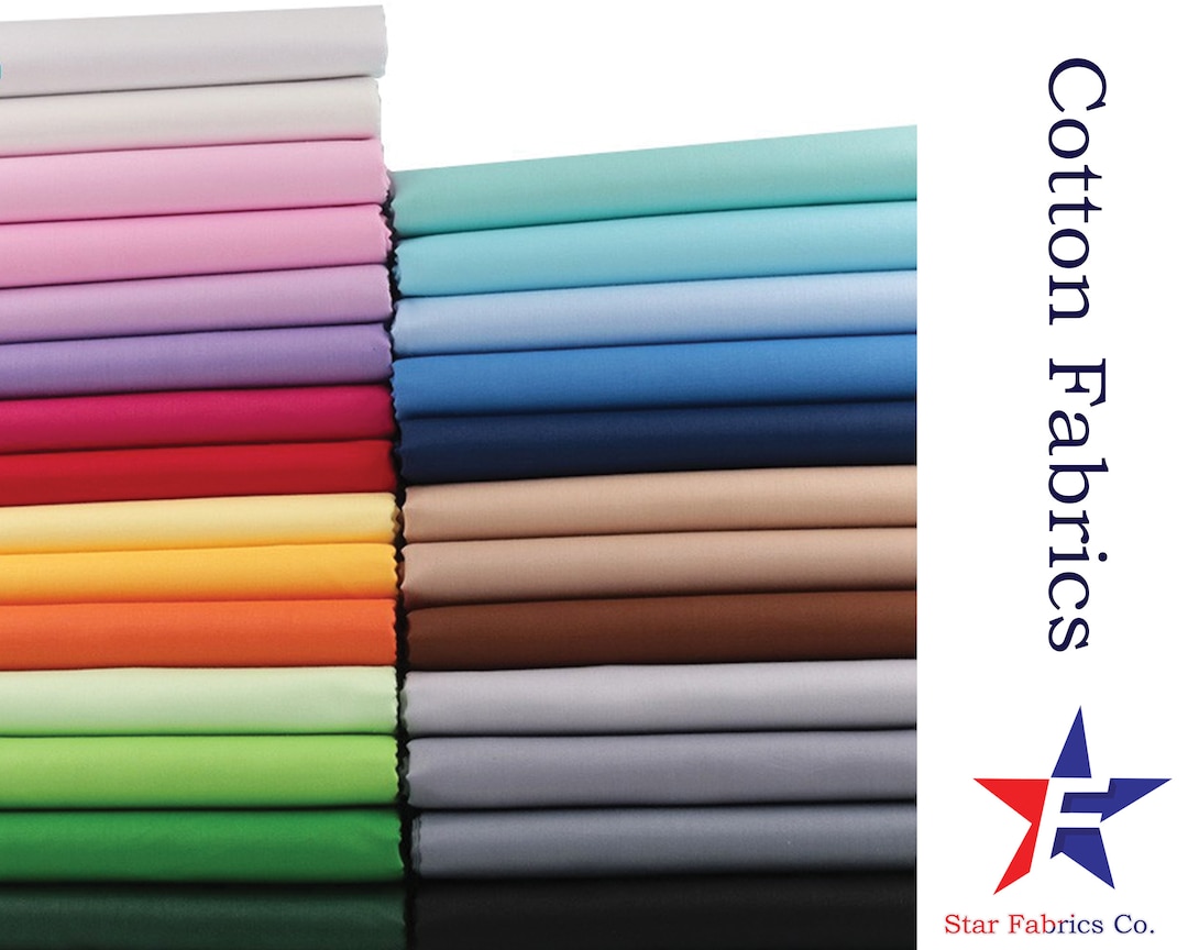 Cotton Fabric Samples / 100 % Luxury Cotton Fabric Samples / Cotton Solid Fabric /cotton Dress ...