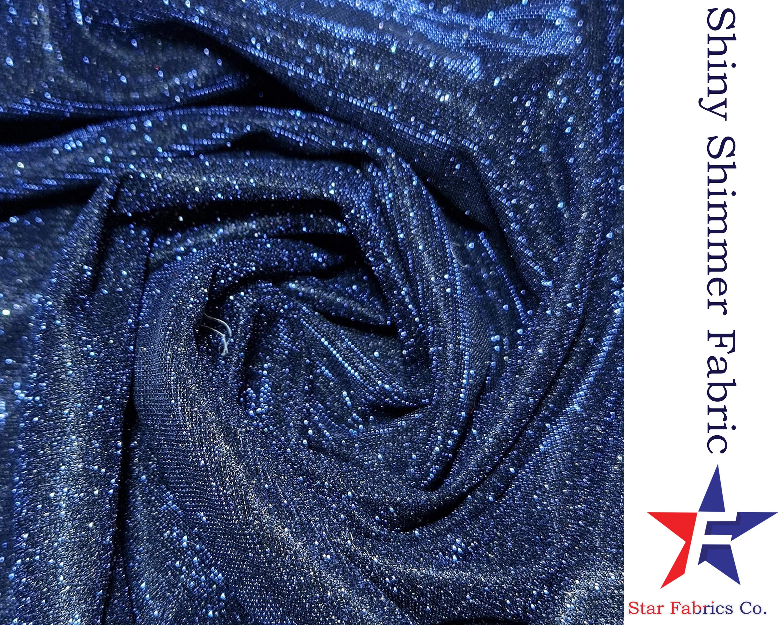 Glimmershiny Shimmer Fabric by the Yard Stretch Glitter Fabric Luxury ...