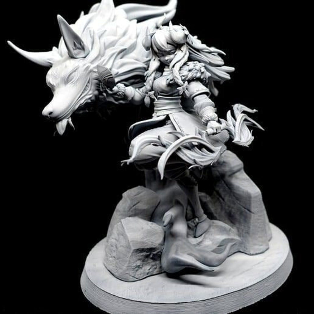 LoL Kindred 3d Statue STL File, 3D Digital Printing STL File para ...