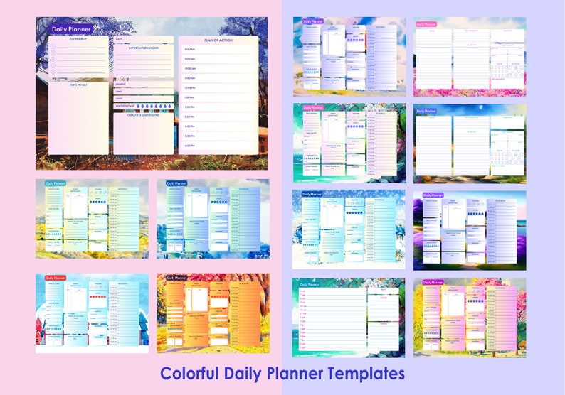 Complete Undated Onenote Planner With Colorful Seasonal Themes. User ...