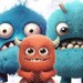 Collection of 30 High-quality 3D Monster Cliparts Cute Monsters ...