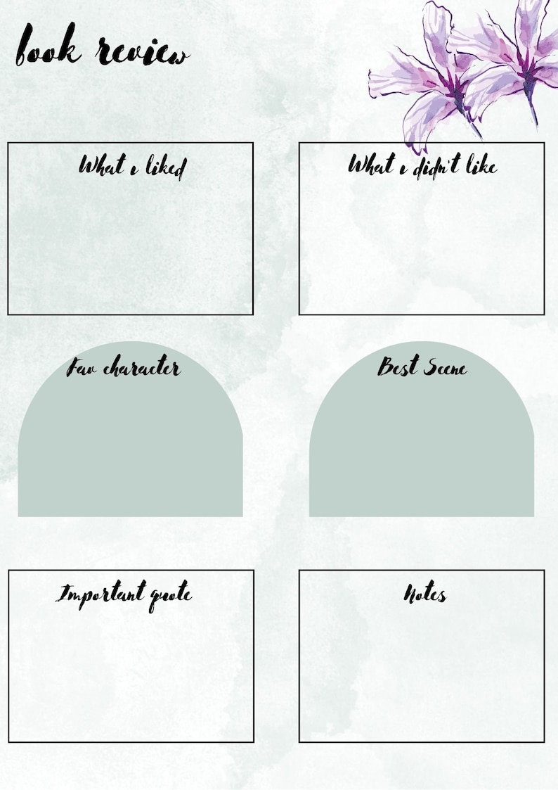 Book Reading Tracking Chart Dijital Printable and Goodnotes - Etsy