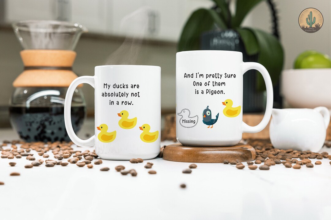 Funny Teacher Coffee Mug Missing Duck Being a Teacher is Easy Funny Mug ...
