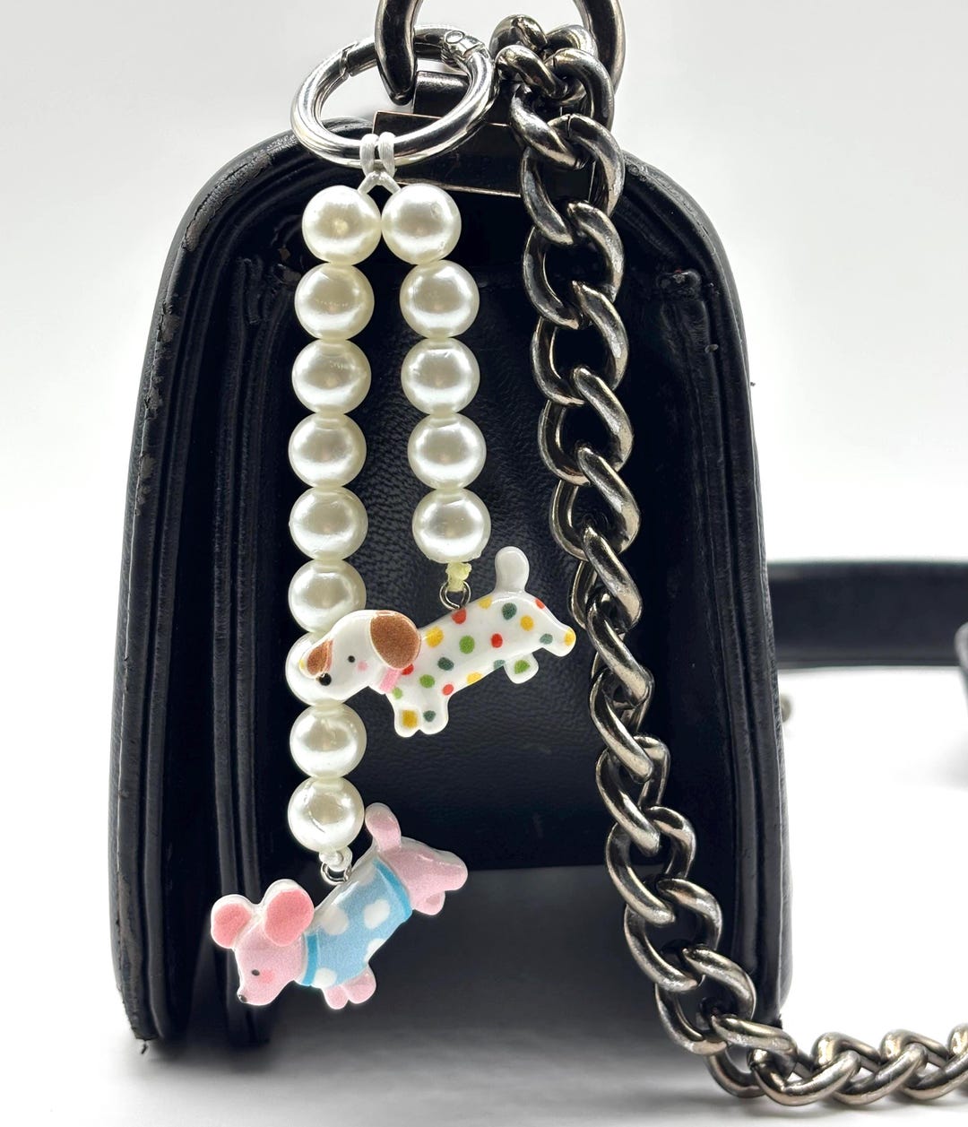 Beaded Bag Charm| Bag Charm| Cute Dog Charm| Personalised Bag Charm ...