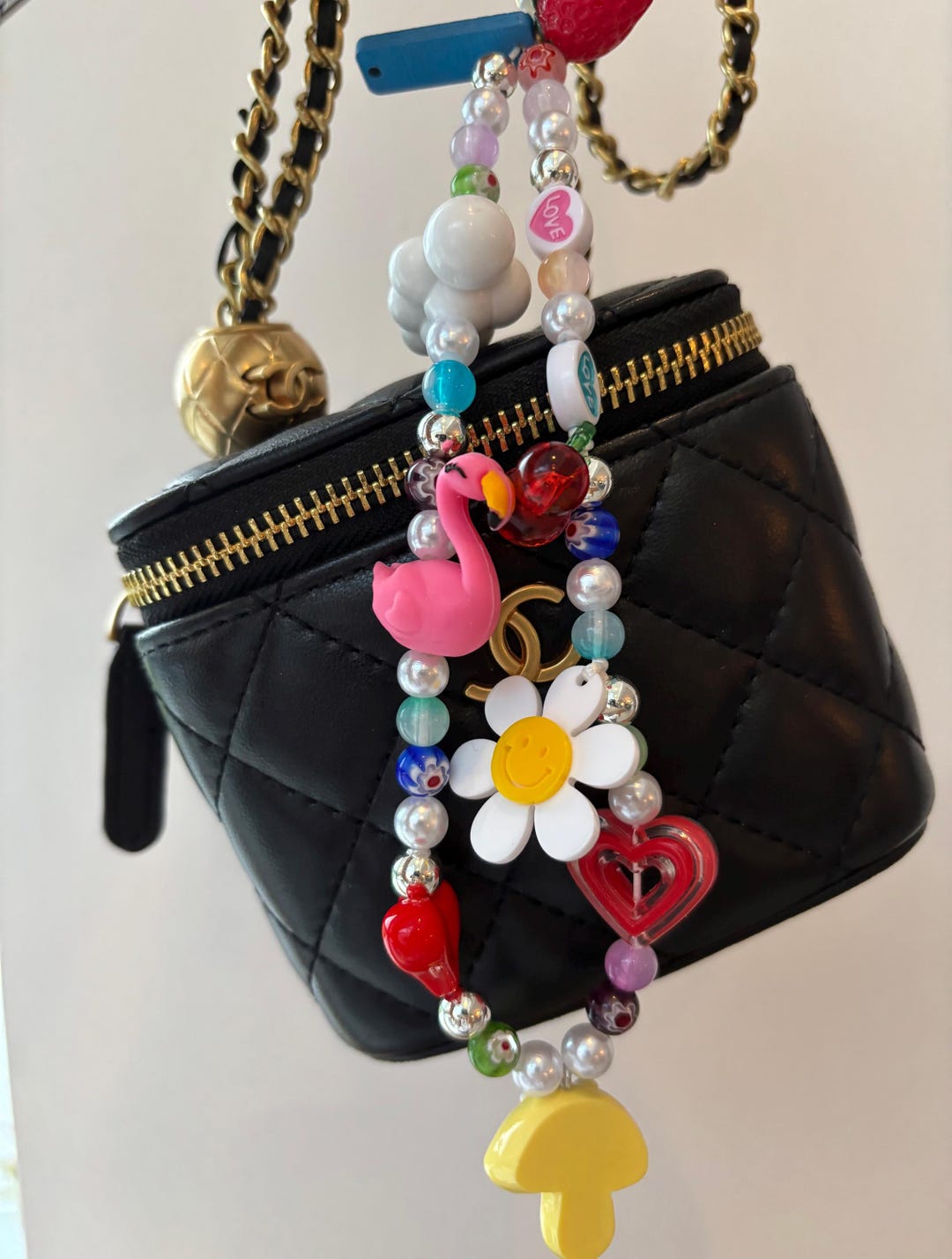 Beaded Bag Charm,bag Charm, Chunky Bag Charm,personalised Bag Charm ...