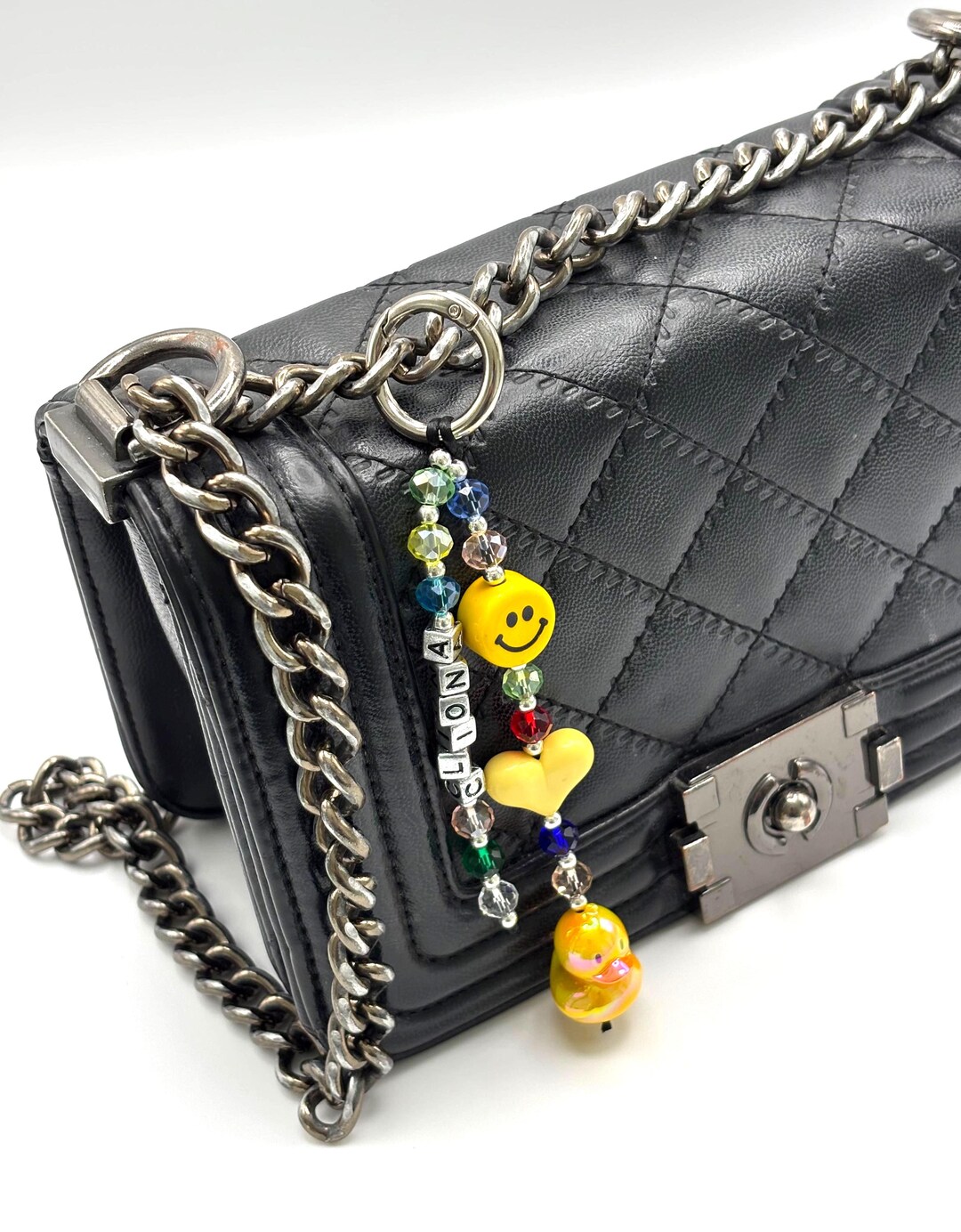 Bag Charm, Beaded Bag Charm, Bag Keychain, Cute Bag Charm, Chunky Bag ...