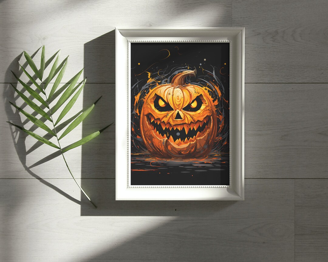 Pumpkin Abstract Art. - Etsy