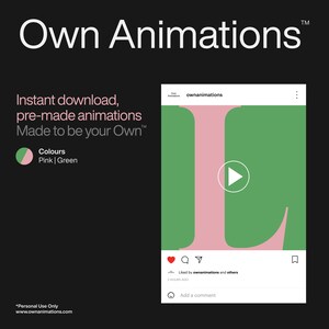 LOVE Animation (*personal Use Only), Instant Download, Pre-made ...