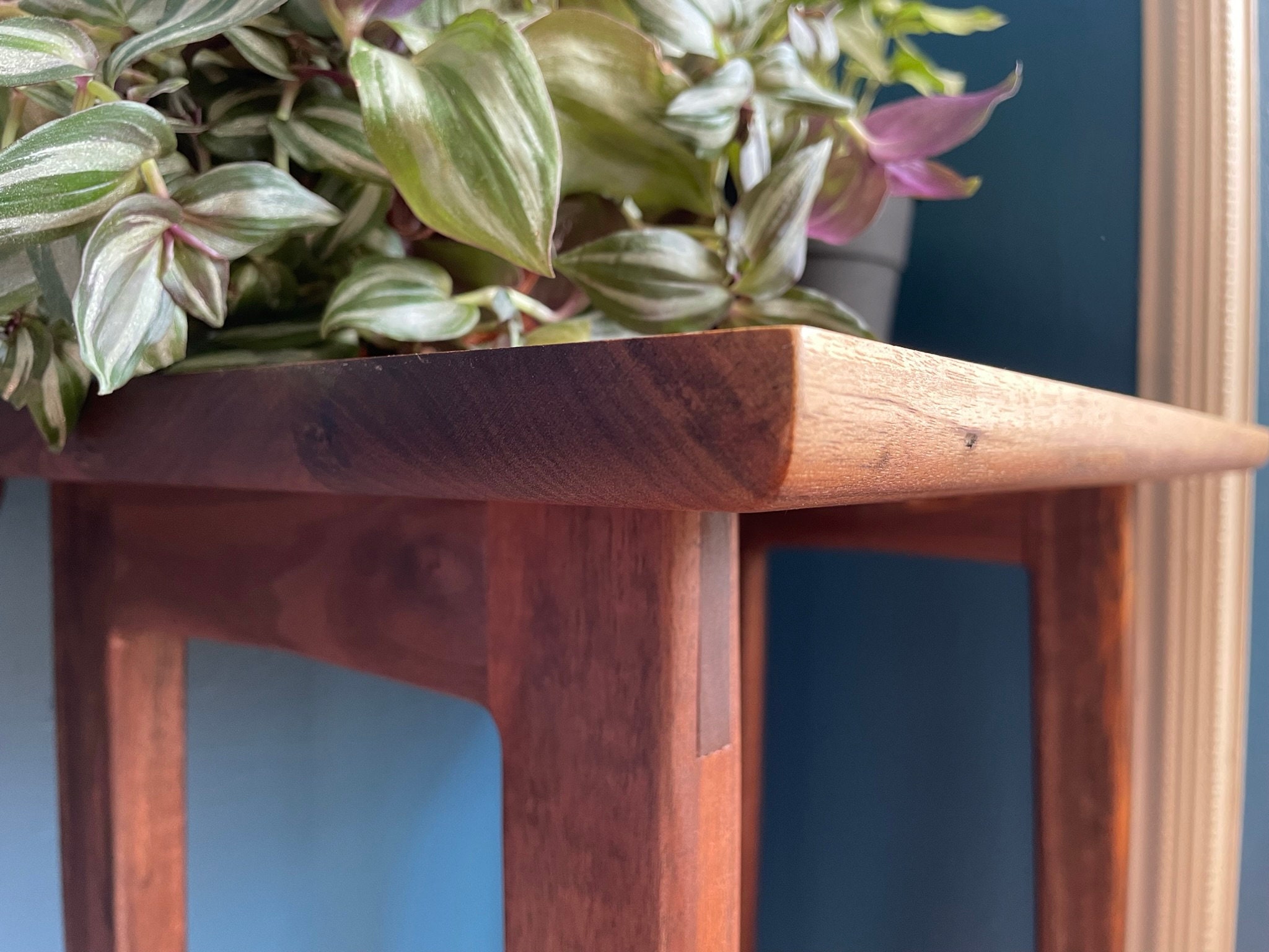 Midcentury Modern Small Entry Table Handmade Solid Hardwood Custom ...