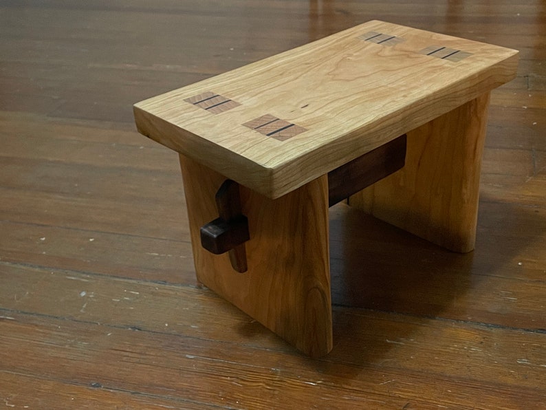 Japanese Inspired Step Stool, Handmade Custom Step Stool, Kitchen Stool ...